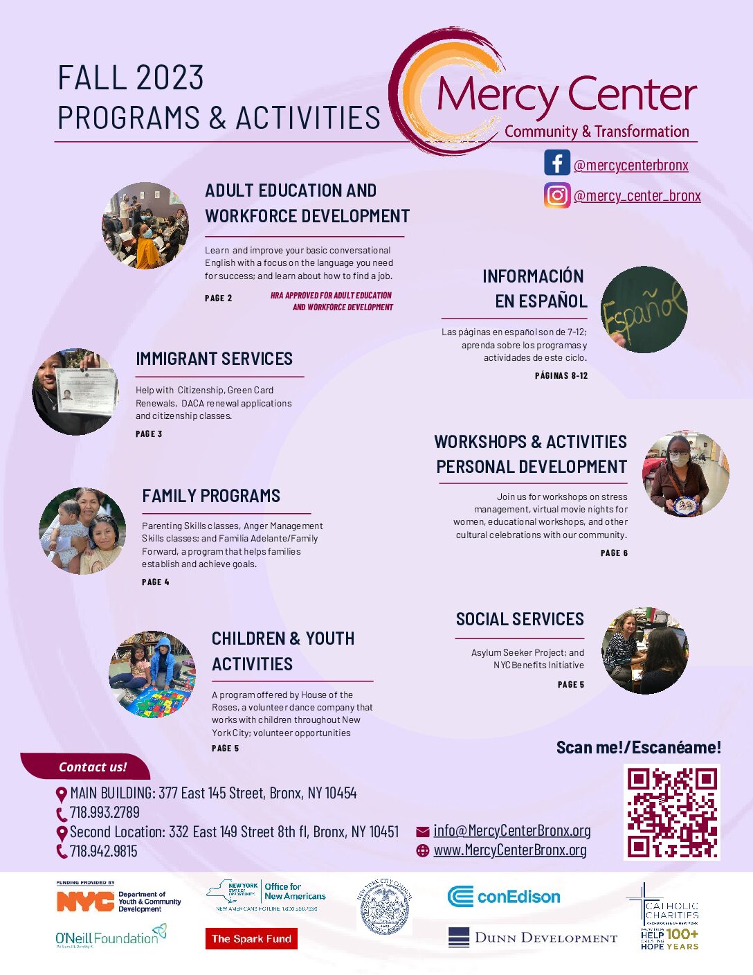 Fall 2023 Programs & Activities - Mercy Center