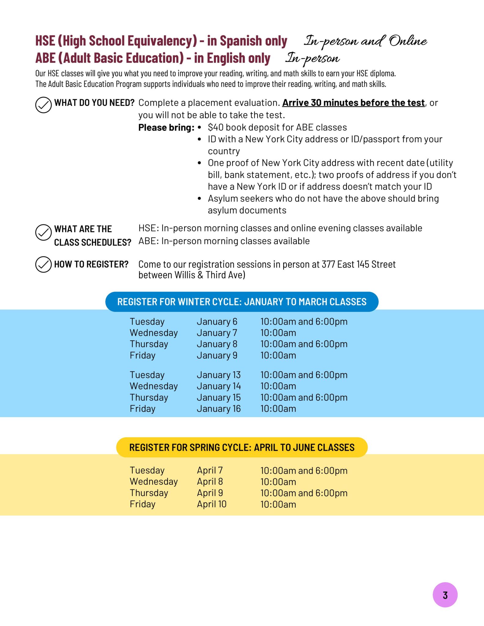 Winter/Spring 2026 Programs & Activities - Mercy Center