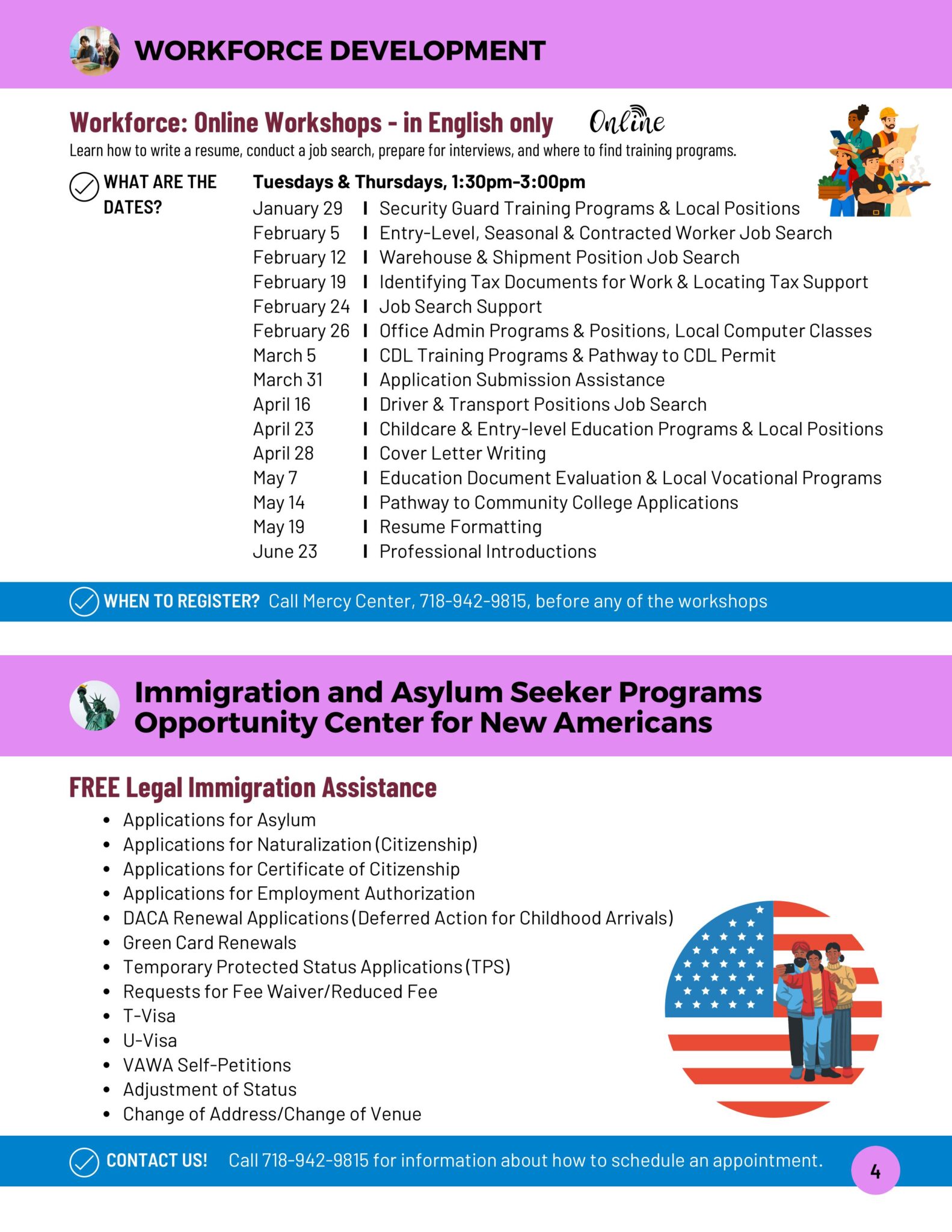 Winter/Spring 2026 Programs & Activities - Mercy Center